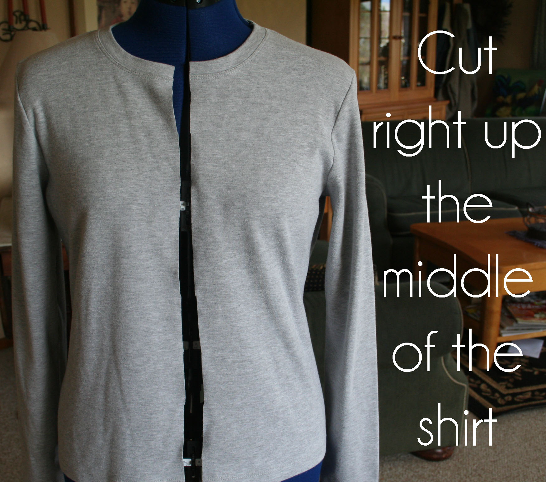 Throwback Tuesday: DIY Ruffled T-Shirt Cardigan Tutorial | The Renegade ...