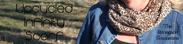 Upcycled Flannel Leopard Print Infinity Scarf | The Renegade Seamstress