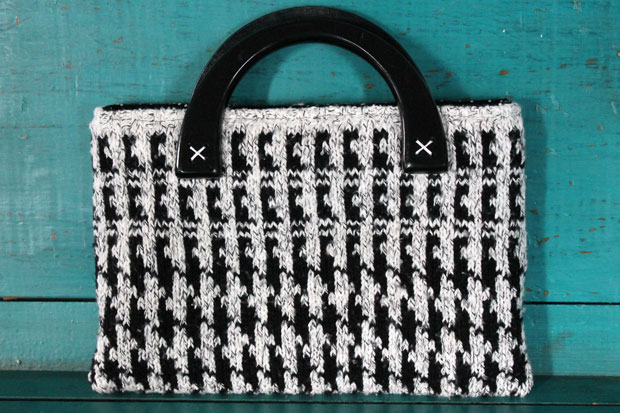 Create a Winter Sweater Tote From an Old Houndstooth Sweater | The ...