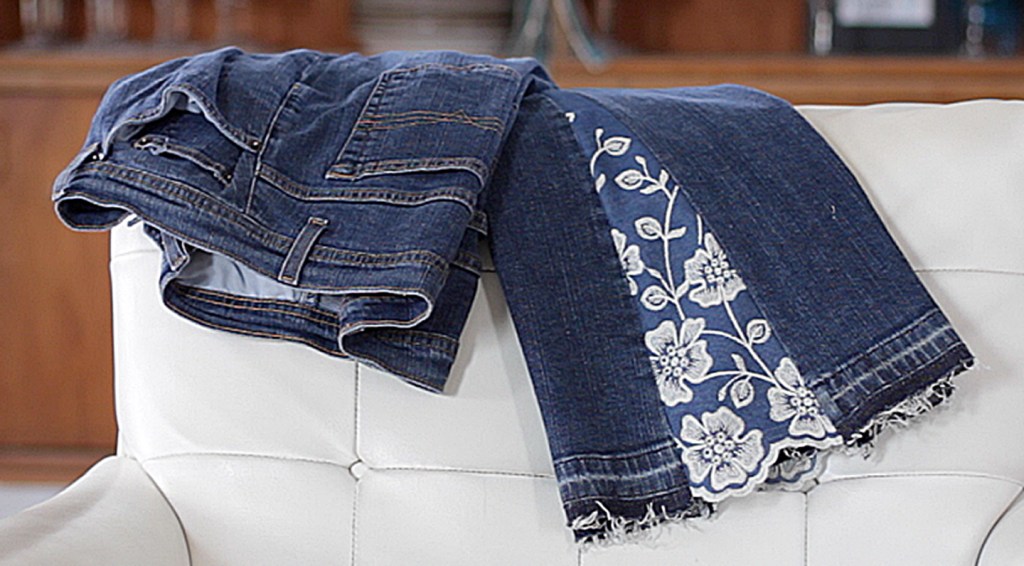 DIY Embroidered Bell Bottom Inserts: One Minute Video | The Renegade ...