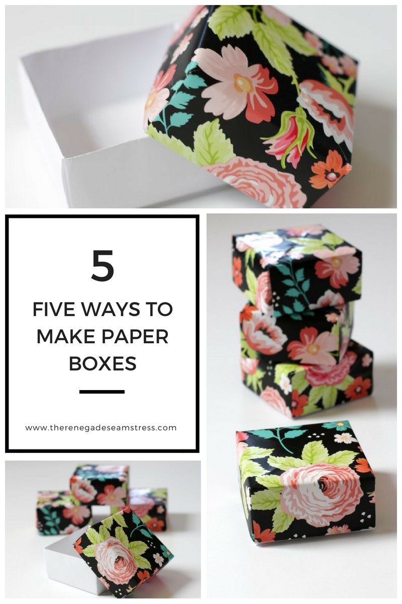 New One Minute Video: How to Make Small Paper Boxes | The Renegade ...