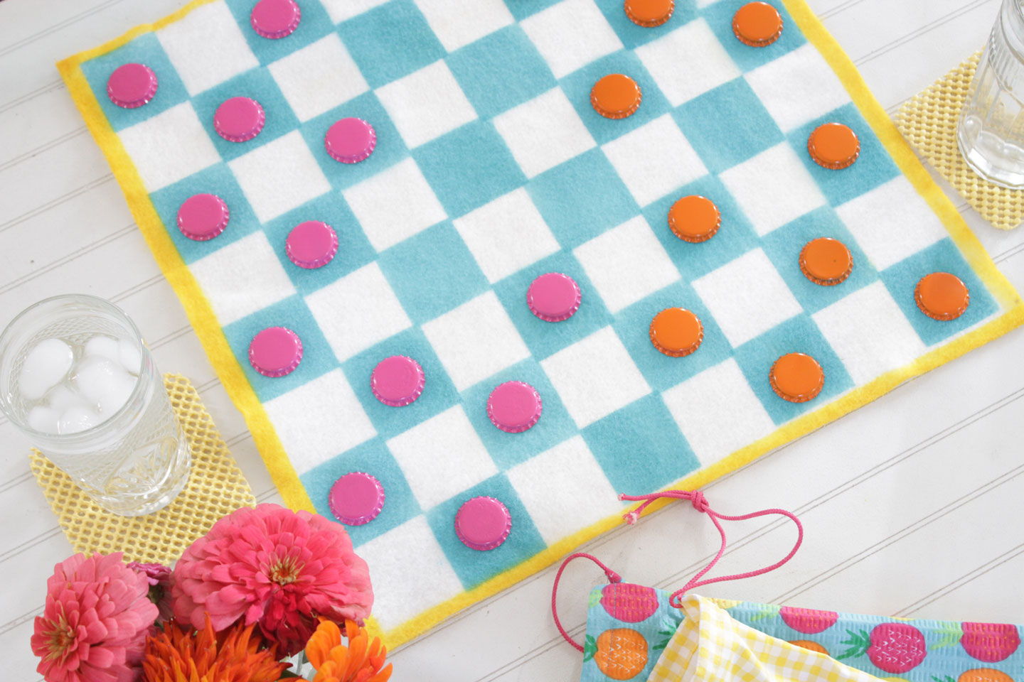 DIY Fabric Travel Checkerboard Game: New One Minute Video | The ...