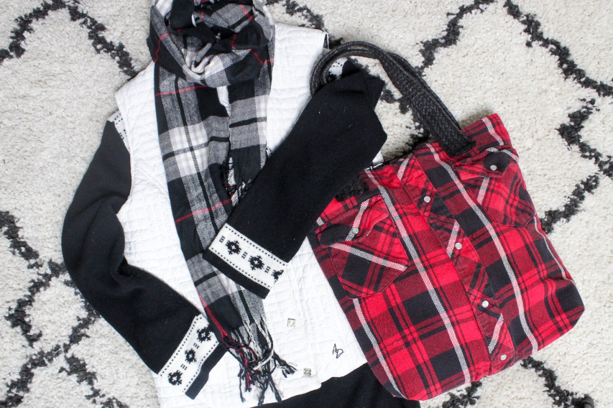 DIY Tote Bag From an Upcycled Flannel Shirt | The Renegade Seamstress