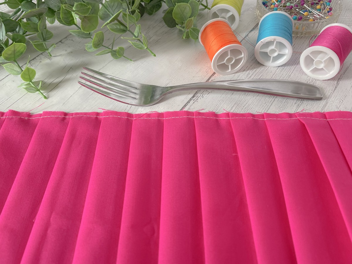 How to Sew Perfect Pleats With a Fork | The Renegade Seamstress