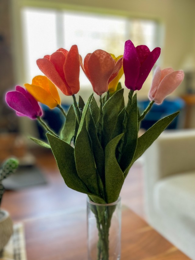 Happy Mother’s Day: DIY Felt Tulips Tutorial | The Renegade Seamstress